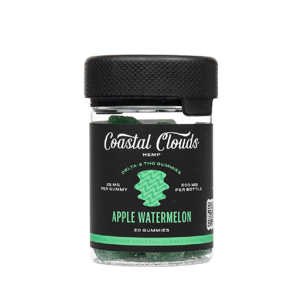 Coastal Clouds Hemp Apple Watermelon D8 + THC 500mg Gummies – CBDDEALS