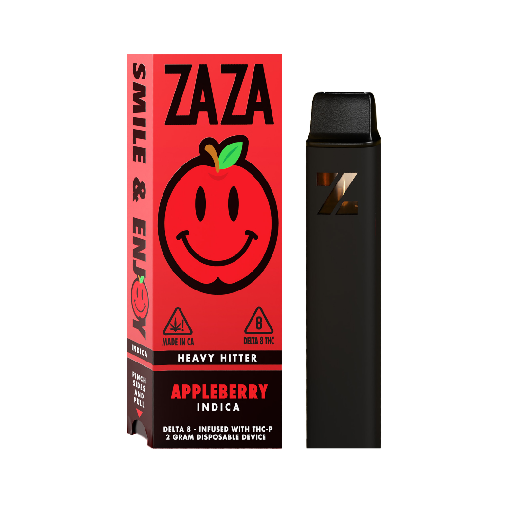 Zaza Heavy Hitter Appleberry D8 + THC-P 2g Disposable – CBDDEALS