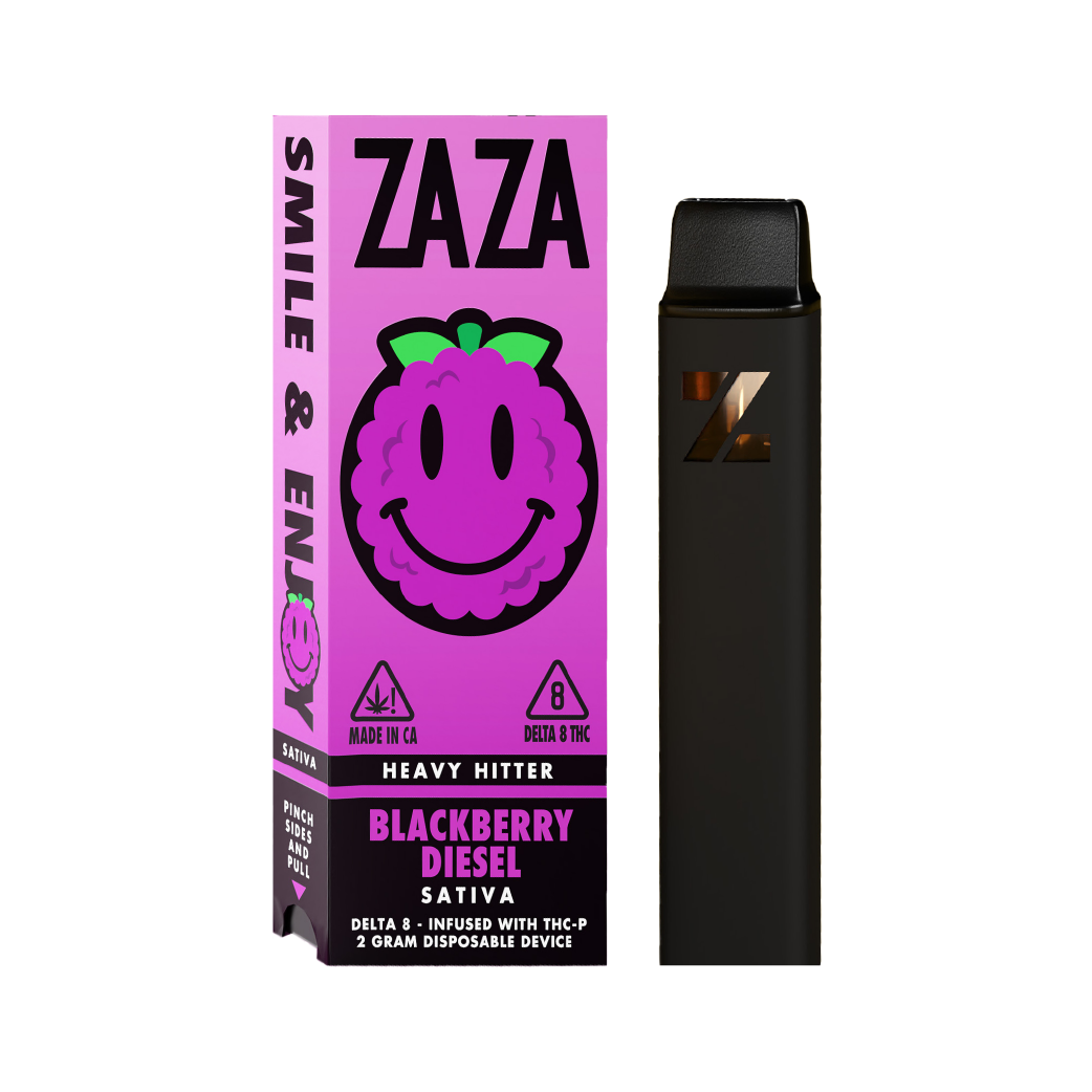 Zaza Heavy Hitter Blackberry Diesel D8 + THC-P 2g Disposable – CBDDEALS