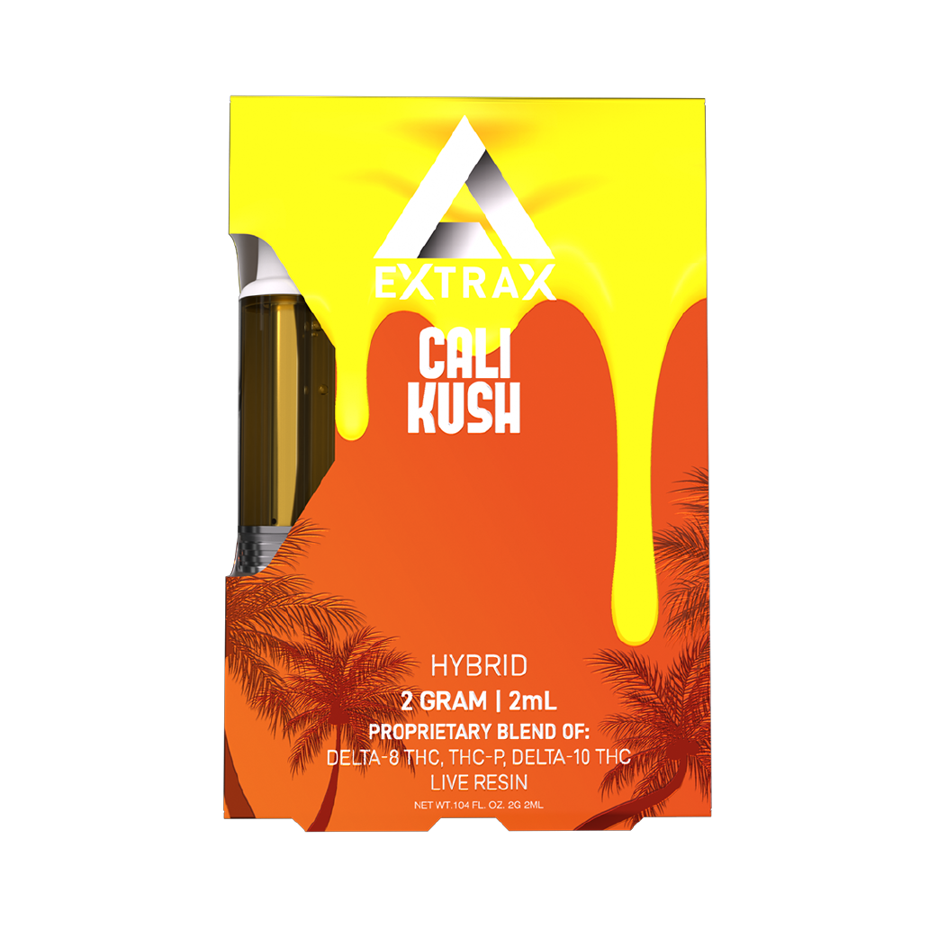 Delta Extrax Cali Kush Live Resin D8 + D10 + THC-P 2g Cartridge – CBDDEALS