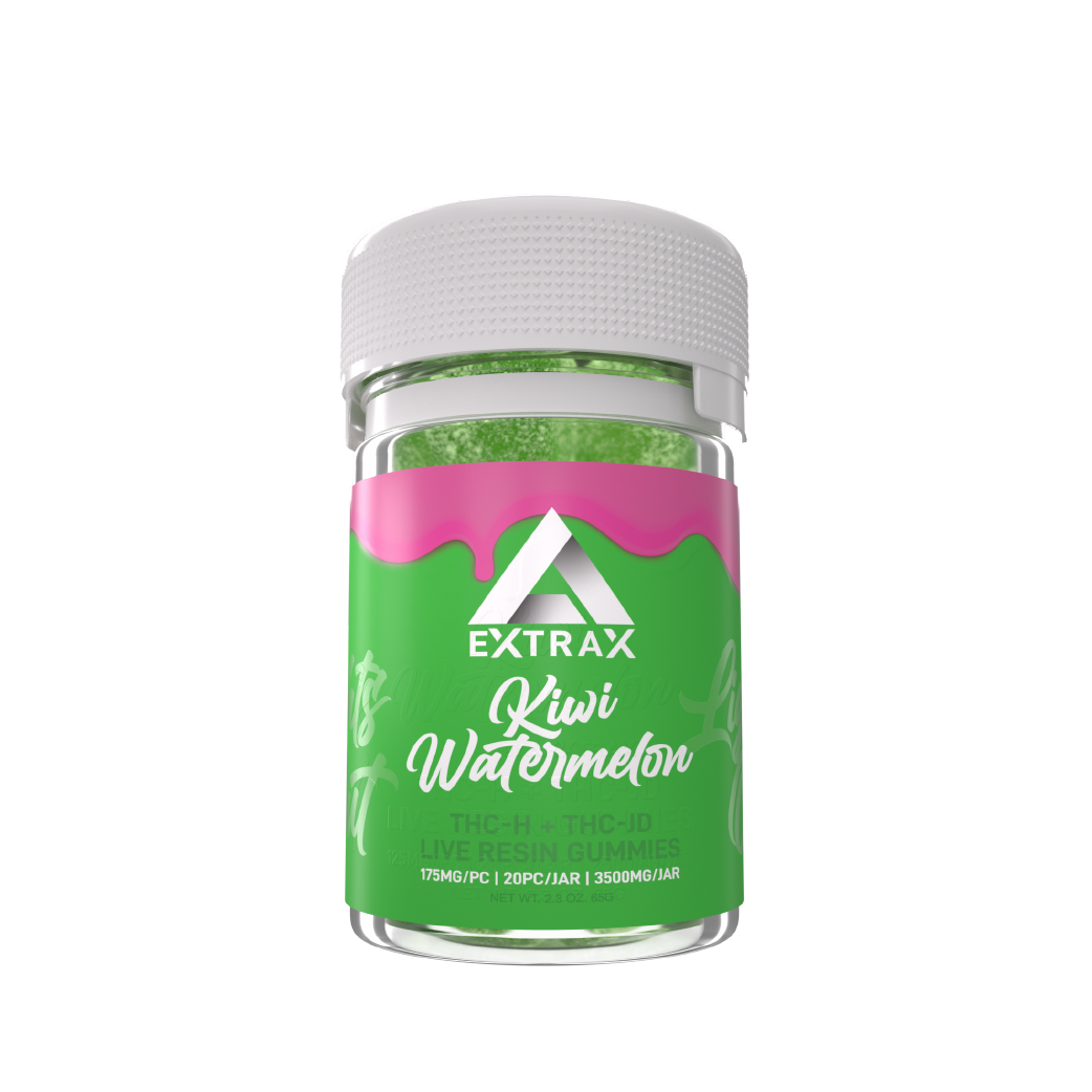 Delta Extrax Kiwi Watermelon Lights Out THC-H + THC-JD 3500mg Gummies ...