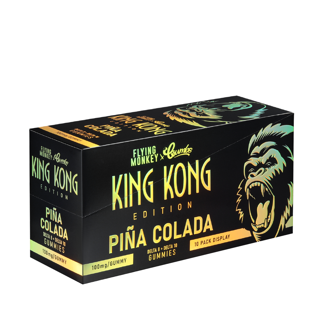 Flying Monkey x Crumbs Pina Colada King Kong D8 + D10 1000mg Gummies ...