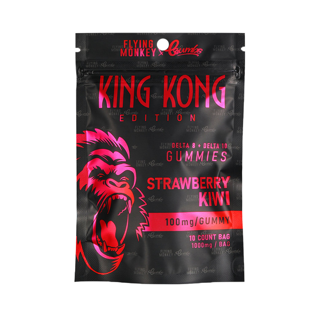 Flying Monkey x Crumbs Strawberry Kiwi King Kong 1000mg Gummies – CBDDEALS