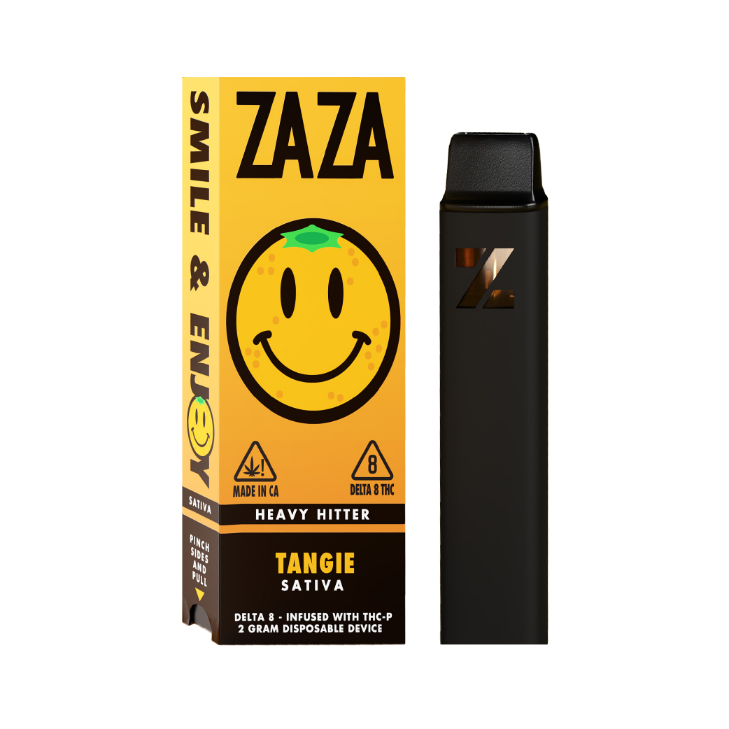 Zaza Heavy Hitter Tangie D8 + THC-P 2g Disposable – CBDDEALS