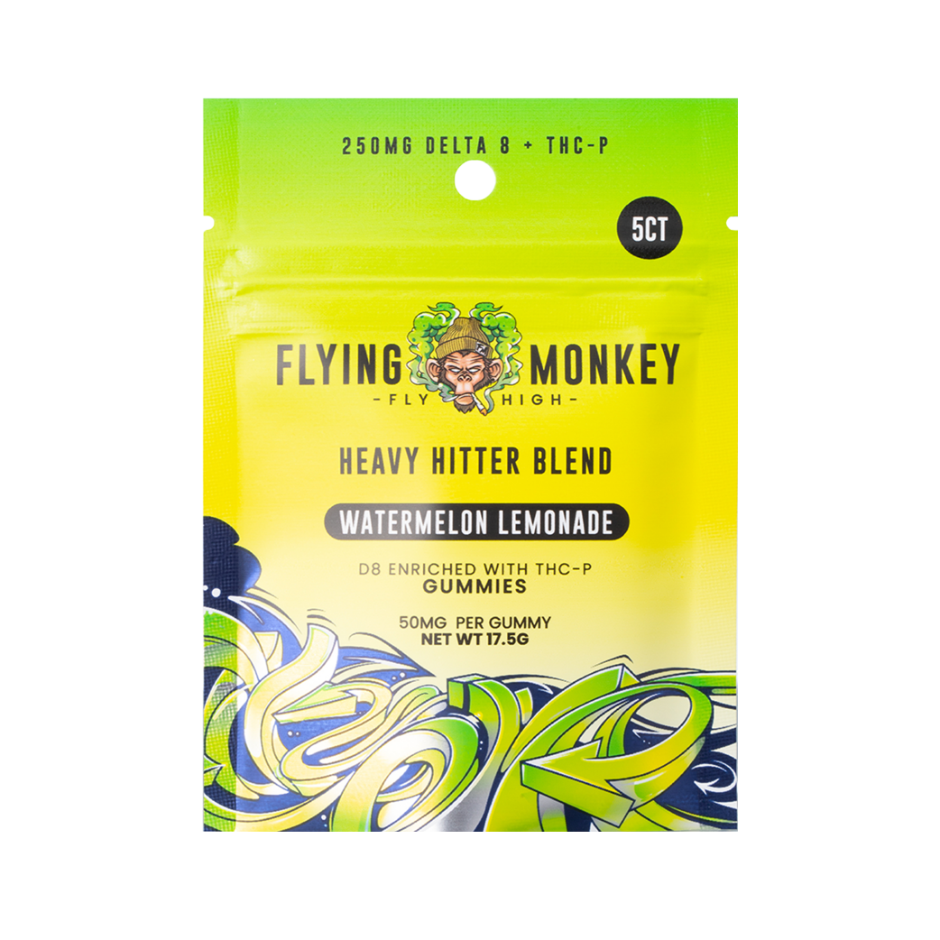 Flying Monkey Watermelon Lemonade Delta 8 + THC-P 250mg Gummies – CBDDEALS