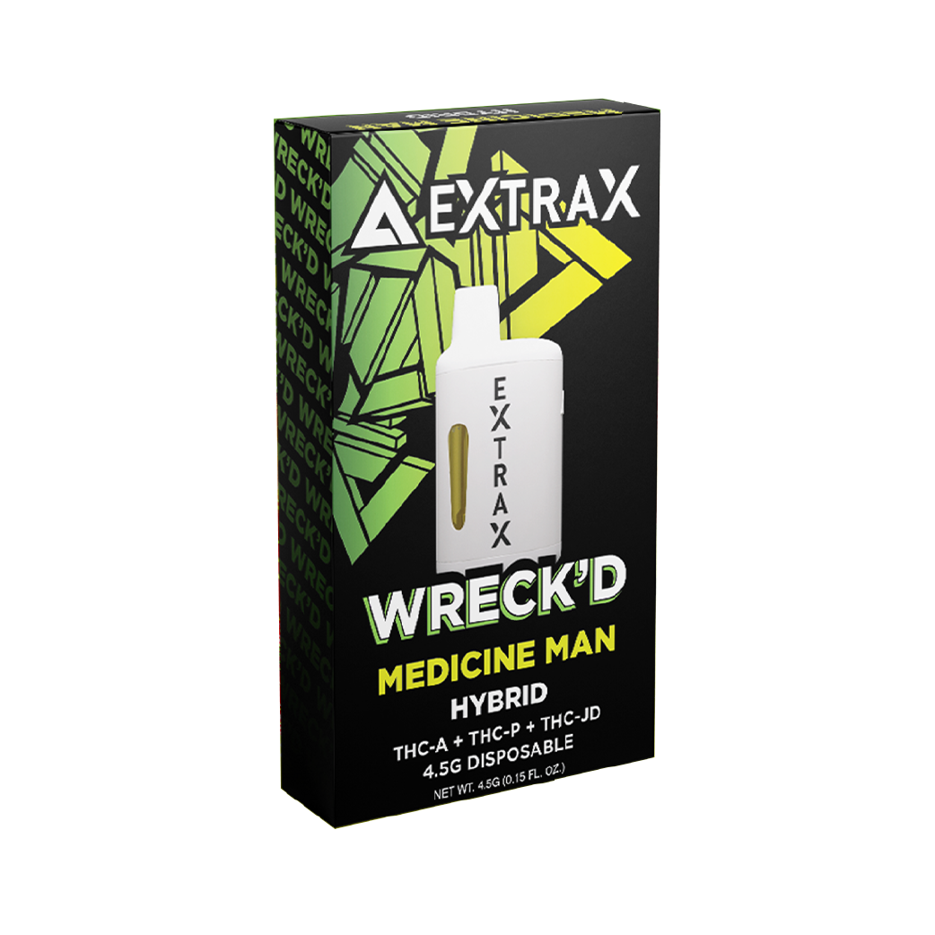 Delta Extrax Wreck'd Series Medicine Man 4.5g Disposable – CBDDEALS